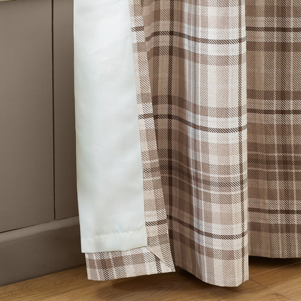Draperii maro termoizolante 2 buc. din flanelă 168x229 cm Cullen ...