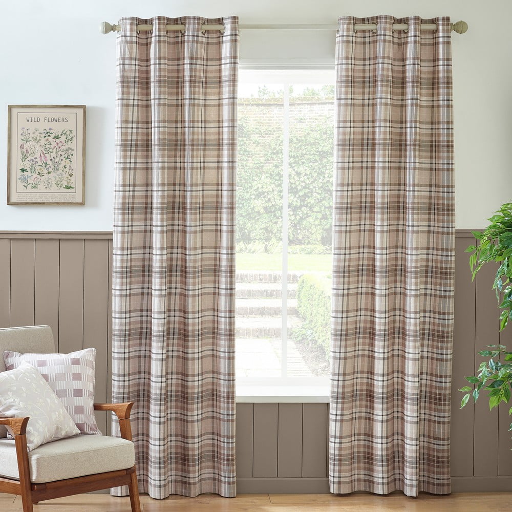 Draperii maro termoizolante 2 buc. din flanelă 168x229 cm Cullen ...